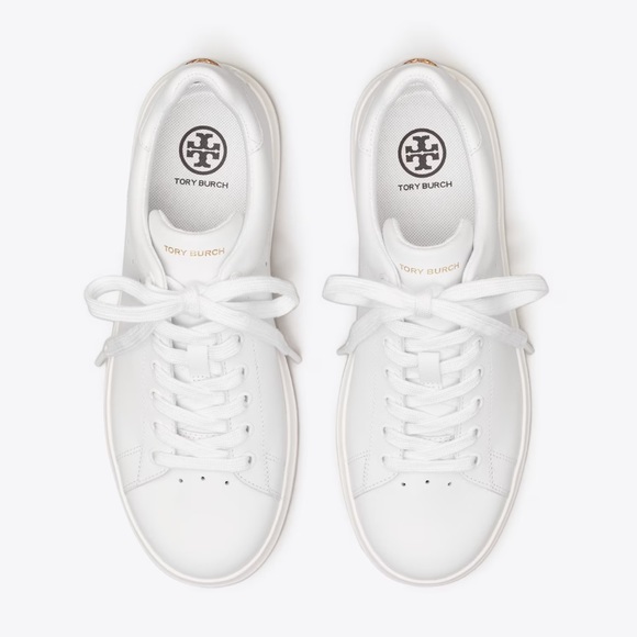 Tory Burch | Shoes | Tory Burch Howell Court White Leather Sneakers ...